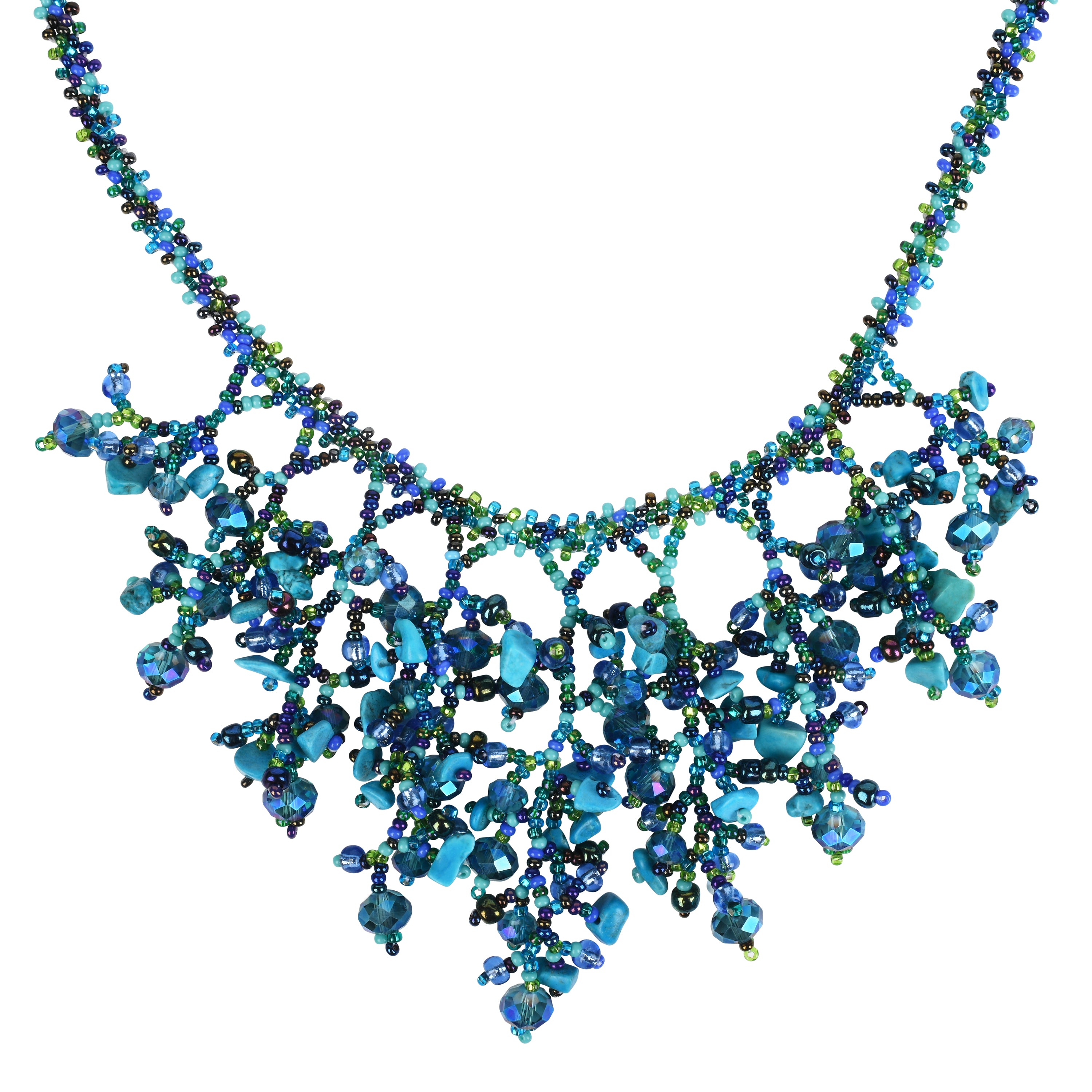 Joy! Blue Necklace – Bamboo Trading Company